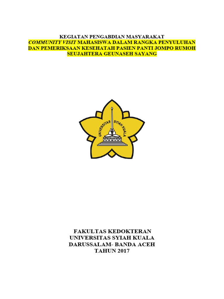 Contoh Lap Pengmas | PDF