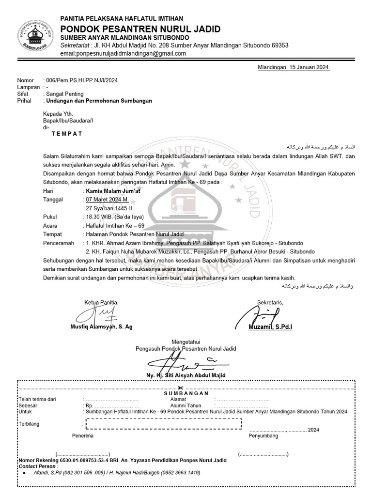 Undangan Haflah 2024 | PDF