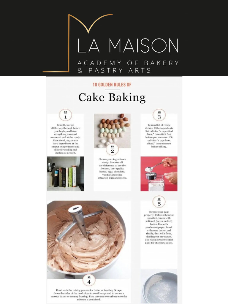 Golden Rules of Baking | PDF