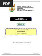 Agricultural Sciences NSC P2 Memo Nov 2022 Eng | PDF | Plant Breeding | Heritability