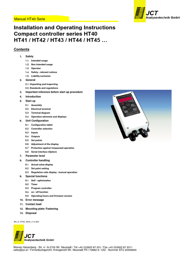 BA_E_HT40_Serie_v1.0 | PDF