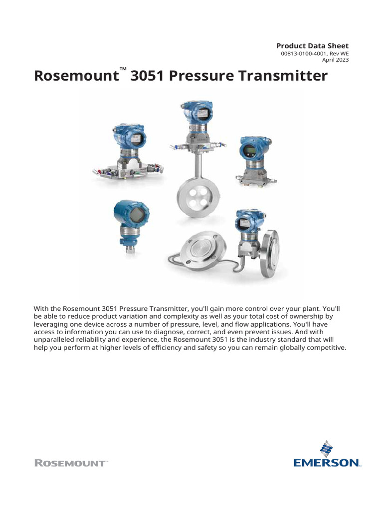 Pressure Transmitter Guide | PDF
