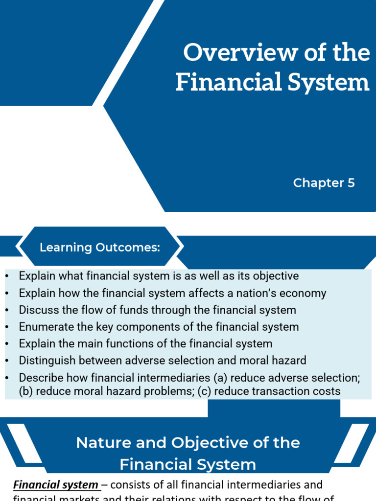 Overview of The Financial System | PDF | Business | Finance & Money ...