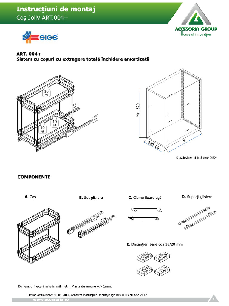 Instructiuni Montaj Cos Jolly Mare ART 004 - Q | PDF