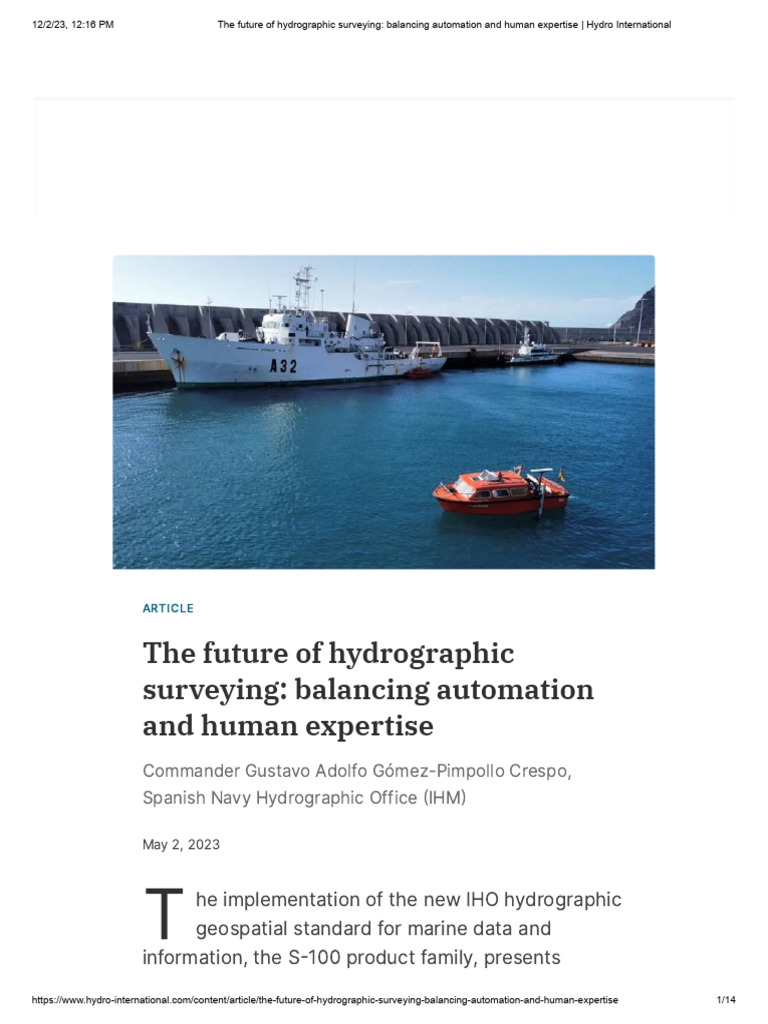 The Future of Hydrographic Surveying - Balancing Automation and Human Expertise - Hydro ...