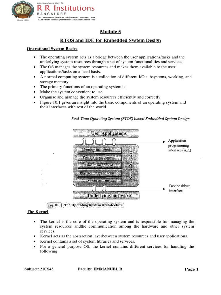 21CS43 - Module 5 | PDF | Process (Computing) | Kernel (Operating System)