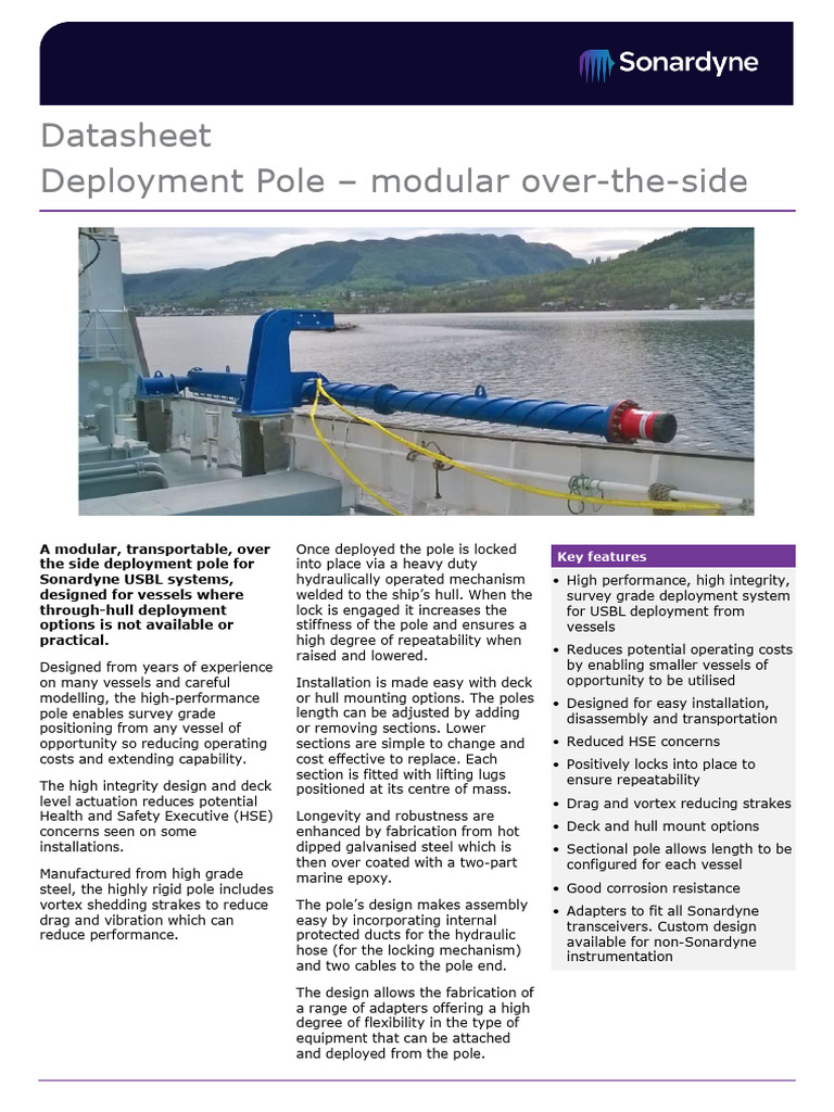 Sonardyne Modular | PDF | Deck (Ship) | Equipment