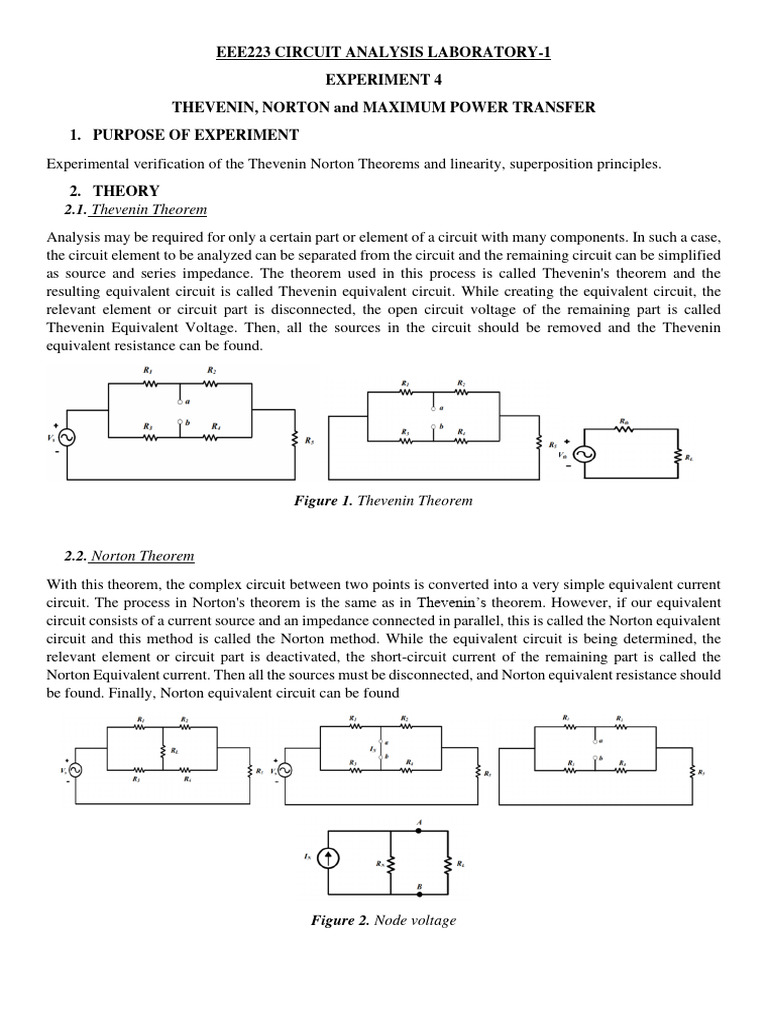 Deney-4 Thevenin-norton-MPPT | PDF | Electrical Network | Electronic Circuits