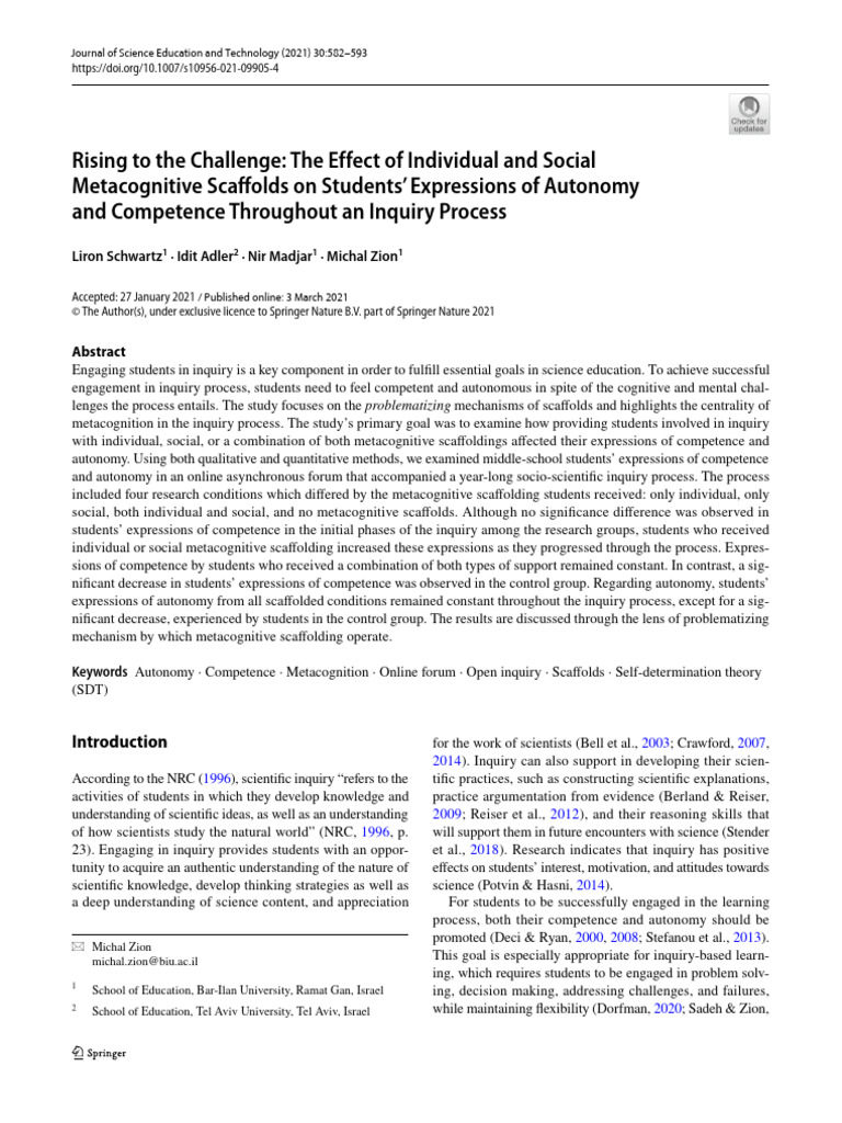 Rising To The Challenge The Effect Of Individual And Social