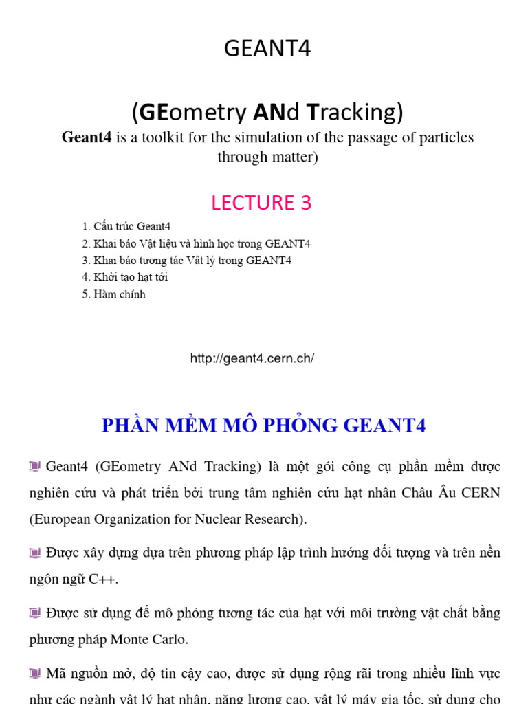 Geant4 Lecture3 | PDF