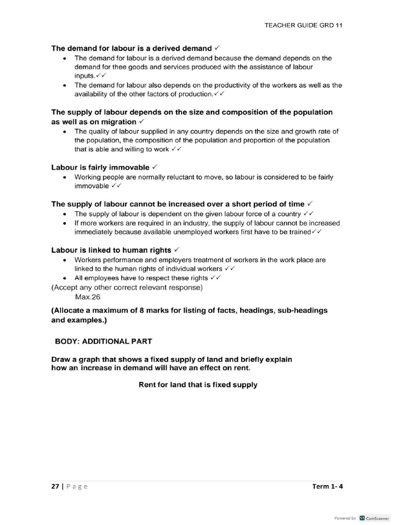 Econ GRD 11 Relab Teacher Solutions Final T1 - 4 Final | PDF