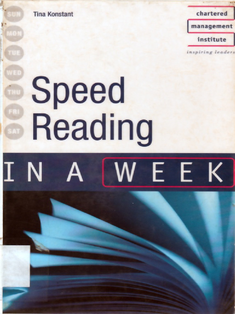 Tina Konstant Speed Reading in A Week Hodder & Stoughton 2002 | PDF
