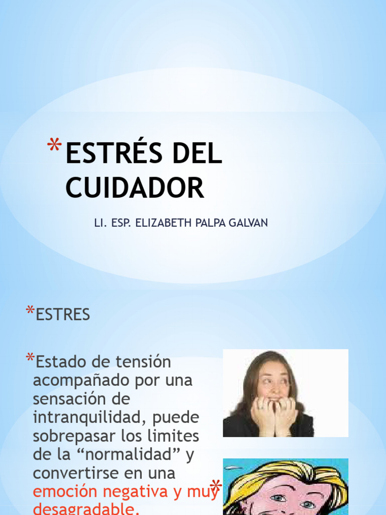 Estrés del Cuidador: Síntomas y Prevención | PDF