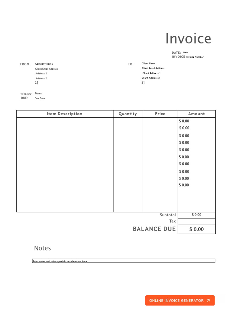InvoiceSimple PDF Template | PDF | Taxes | Government Finances