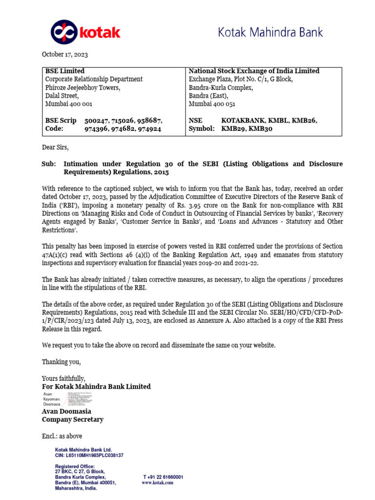 Kotak Legal | PDF