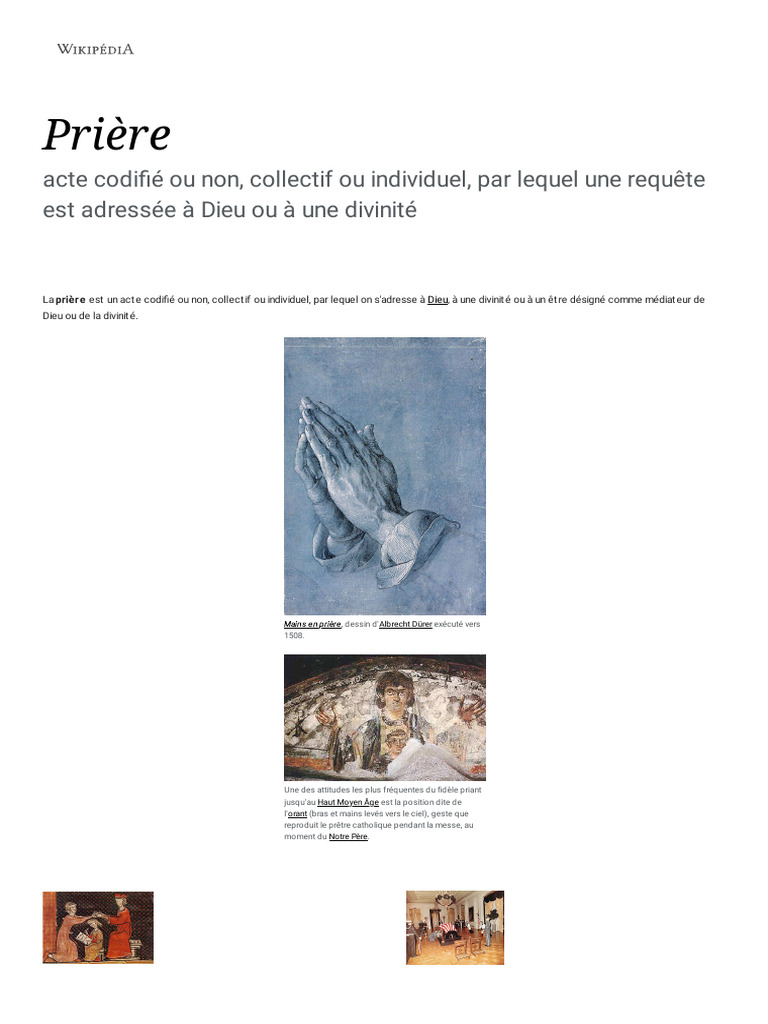 Types et pratiques de prière | PDF | Prière | Prière juive