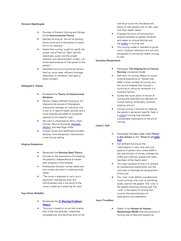 Theories TFN | PDF | Nursing | System