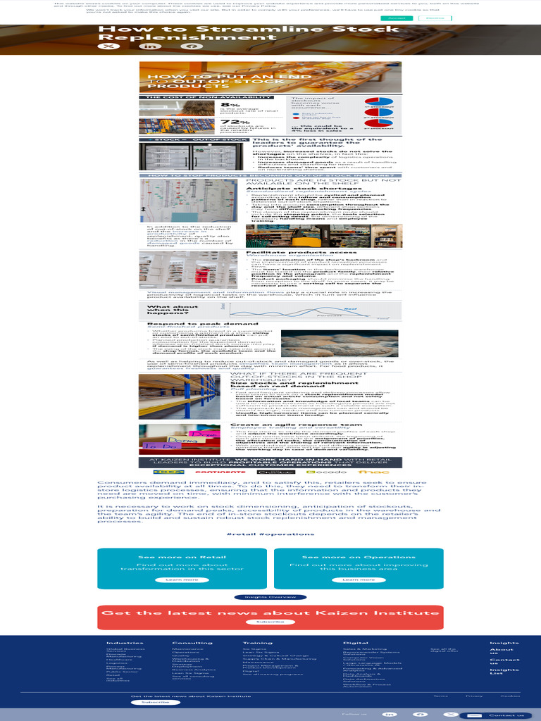 Effective Stock Replenishment Strategies | PDF | Retail | Warehouse