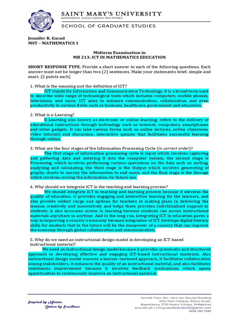 Midterm Examination - 2nd Sem 2022-2023 | PDF | Educational Technology | Artificial Intelligence
