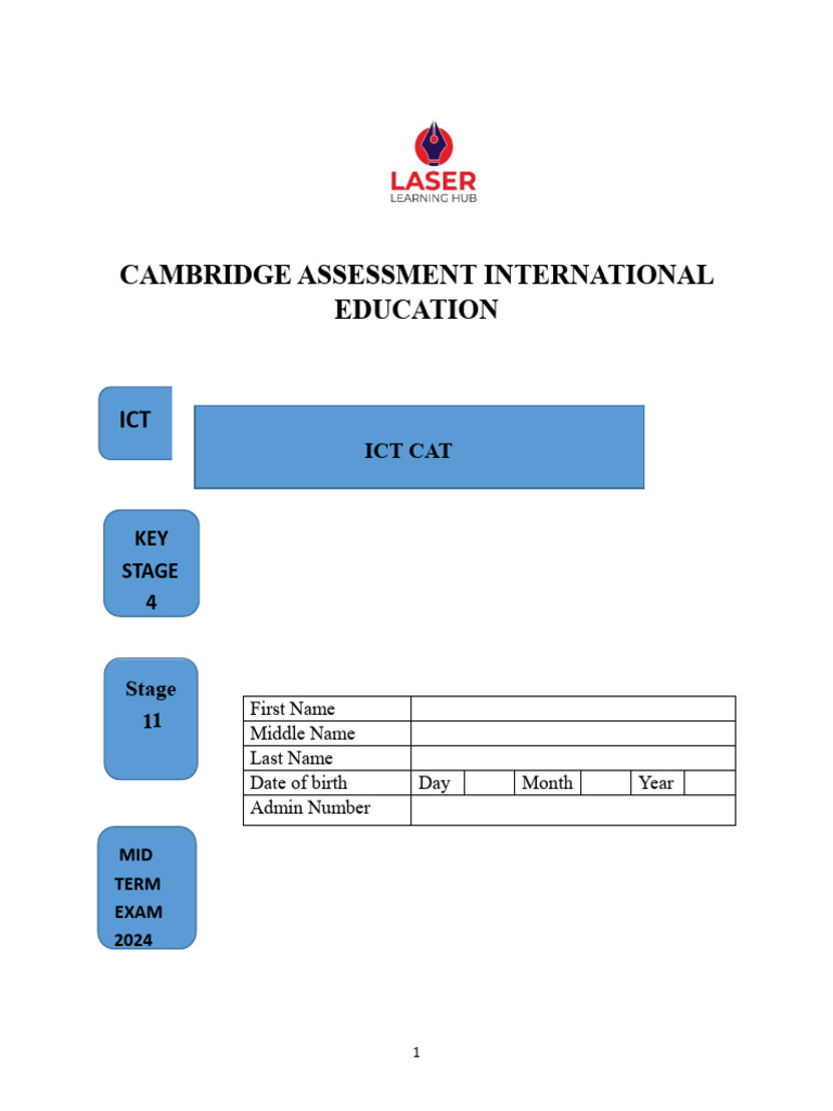 ICT CAT Complete | PDF | Computer Network | Internet Protocol Suite
