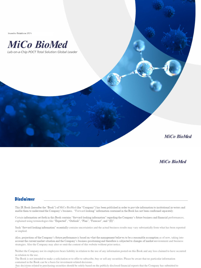 (MiCo BioMed) Company Profile | PDF