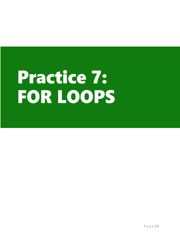 Practice 7 | PDF