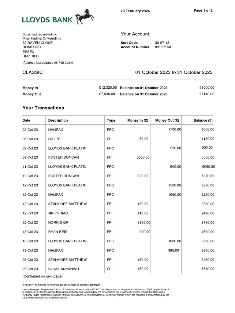 Statement_2023_oct (2) | PDF | Payments | Trade
