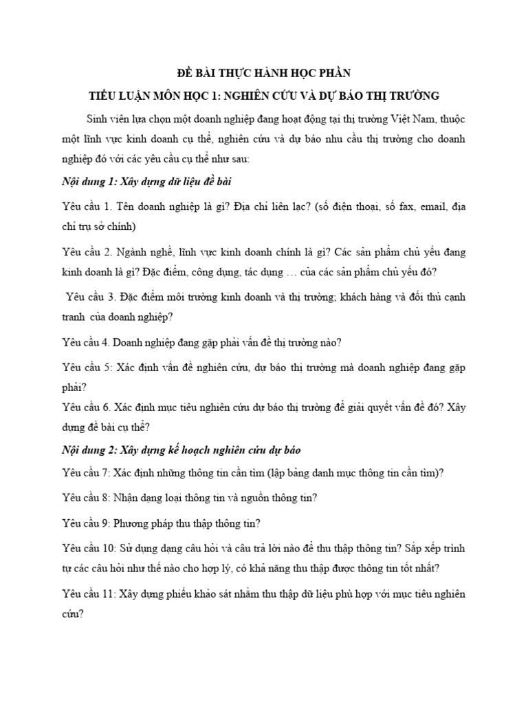 ĐỀ BÀI THỰC HÀNH TL1 | PDF