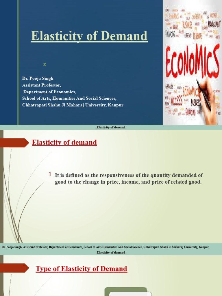 Elasticity of Demand | PDF | Demand | Price Elasticity Of Demand