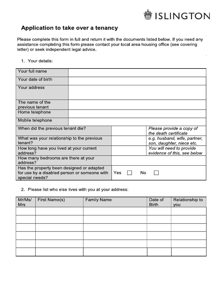 Succession Application | PDF