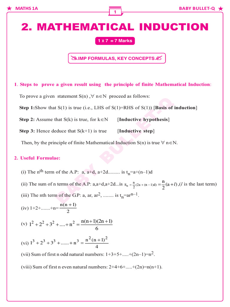 2-MATHEMATICAL-INDUCTION | PDF