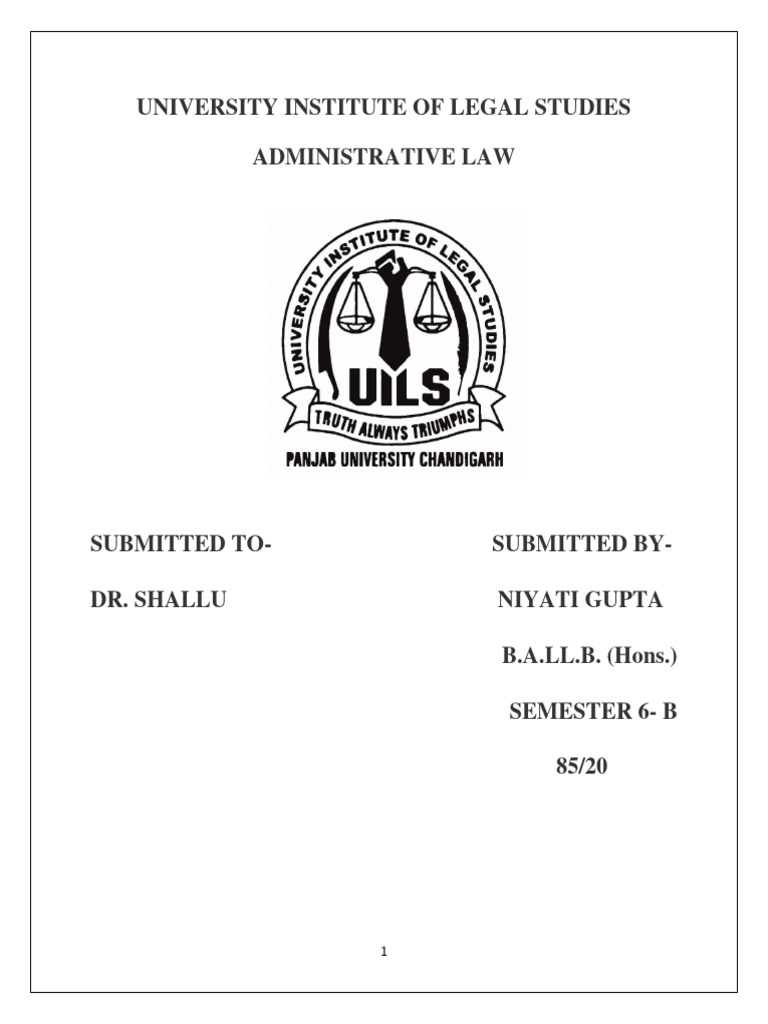 6TH Sem Admin Project | PDF | Rule Of Law | Pardon