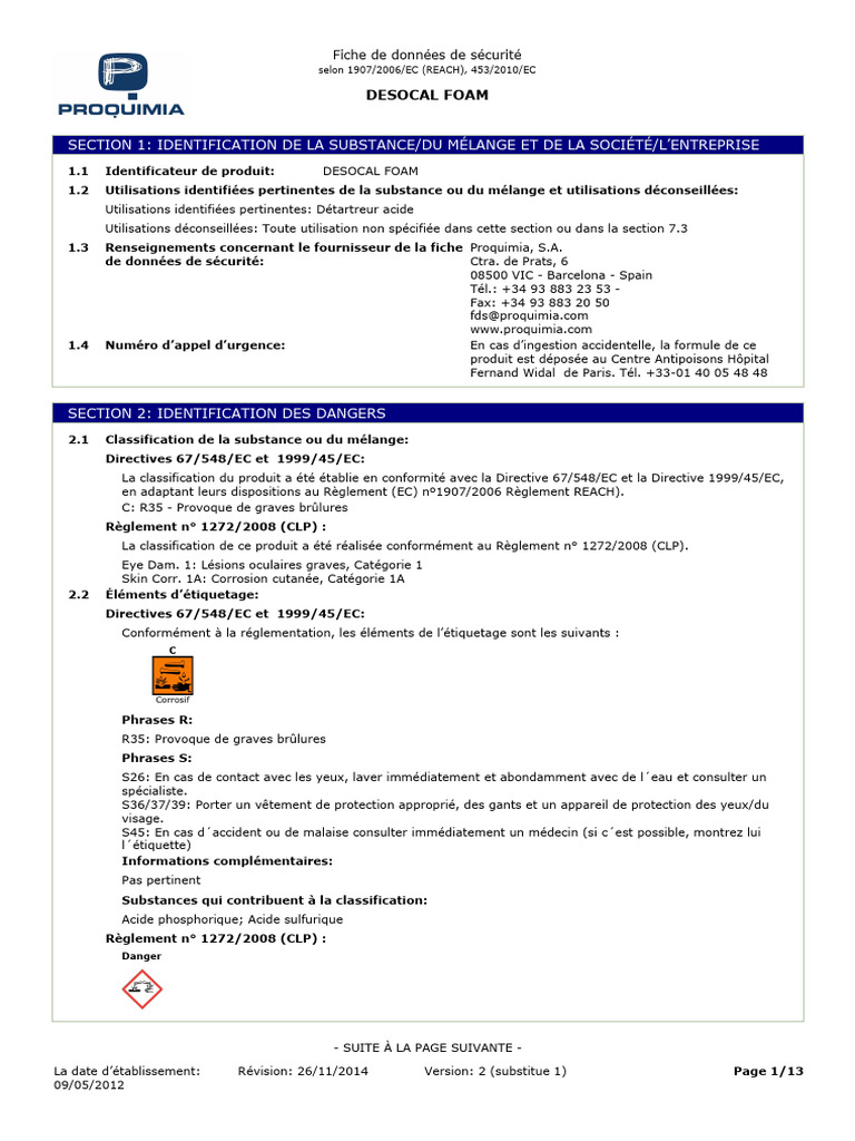 Fds Desocal Foam | PDF
