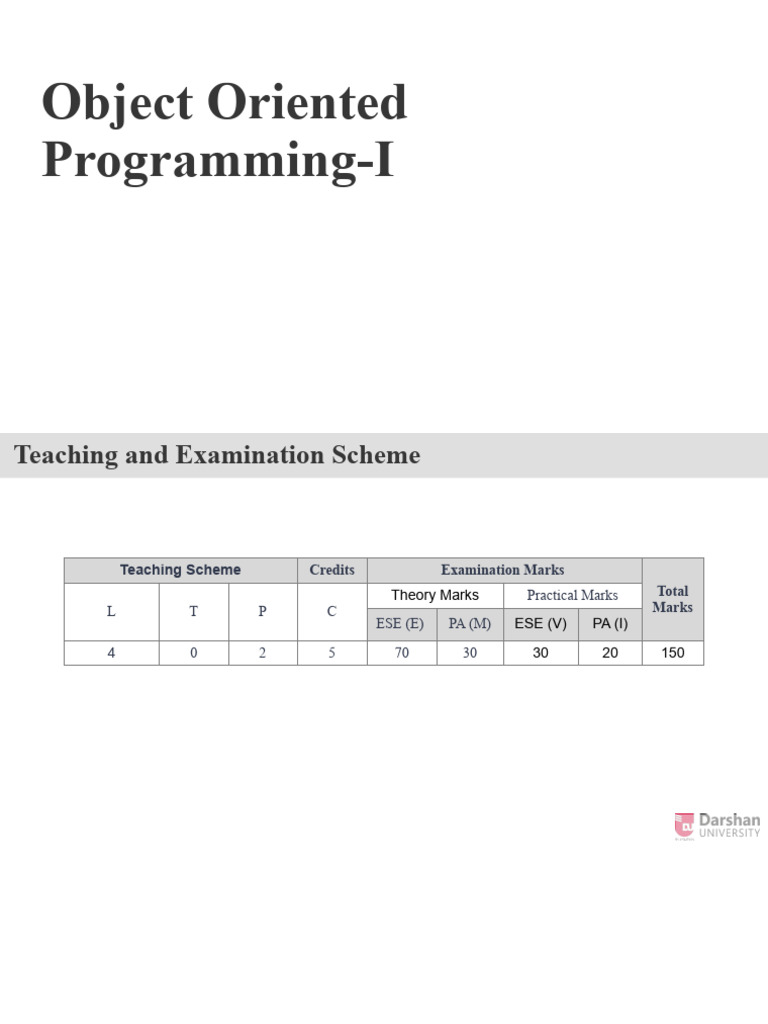 OOP - I GTU Study Material Presentations Unit-1 07022022102854PM | PDF ...