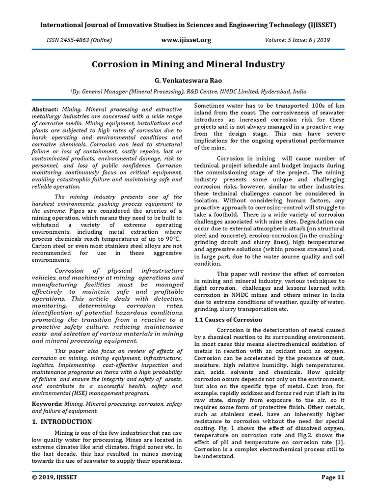 Referensi Korosi | PDF | Corrosion | Mining