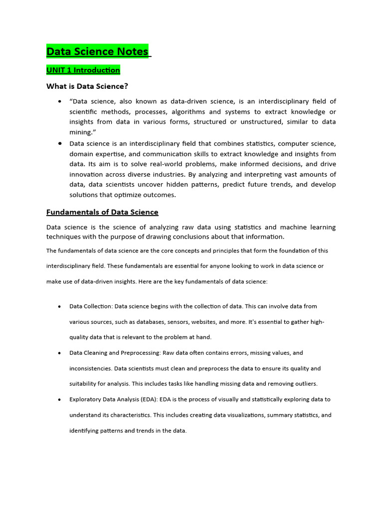 Data Science | PDF | Apache Hadoop | Deep Learning