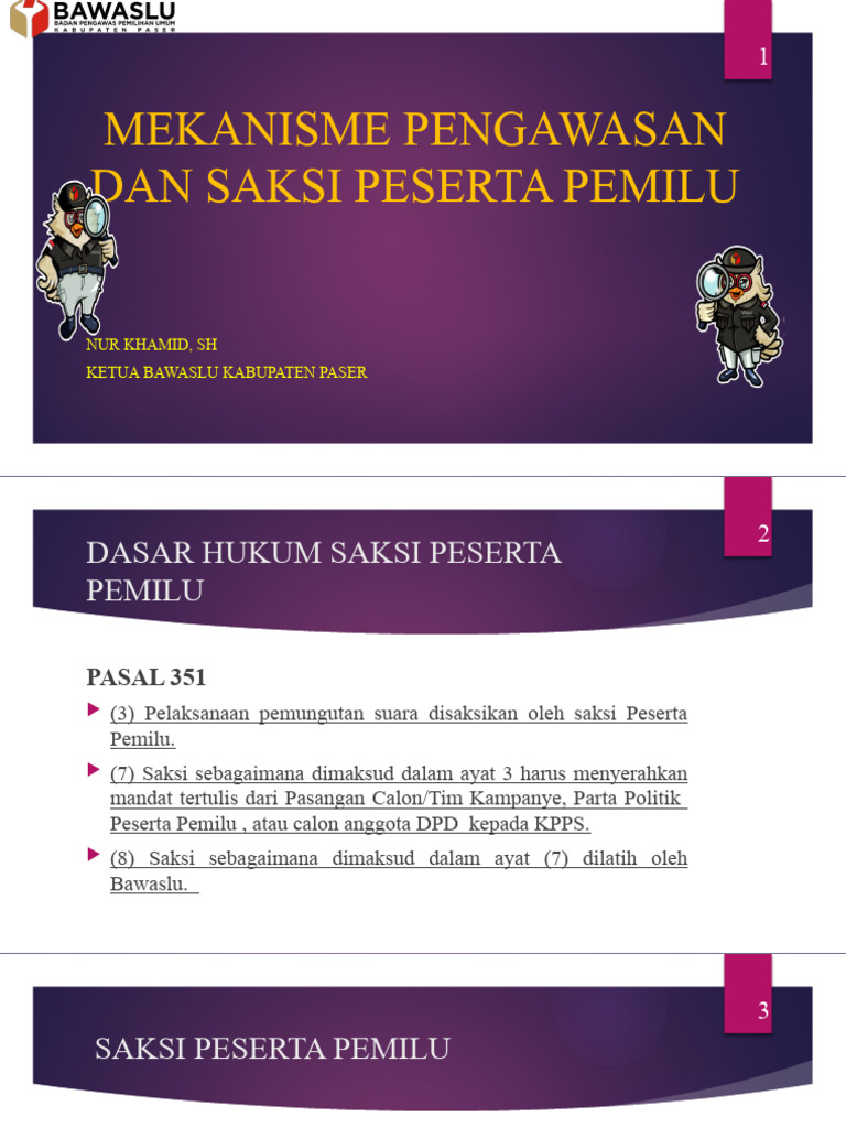 Khamid - Materi TOT Saksi | PDF