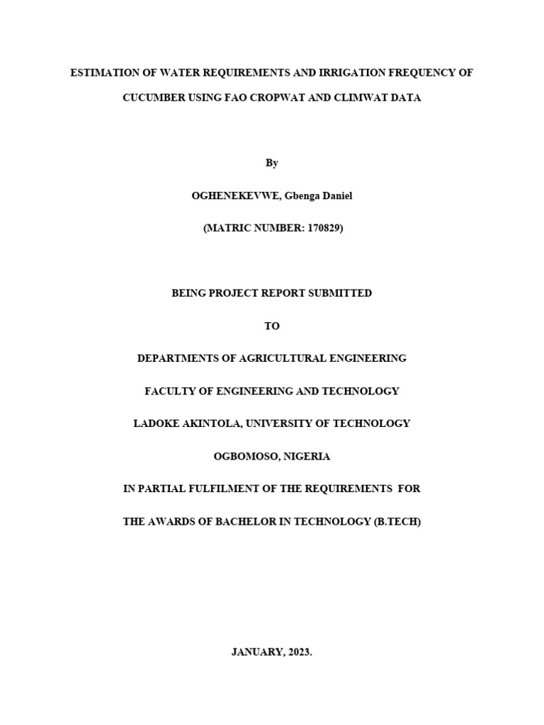 Gbenga Project New | PDF