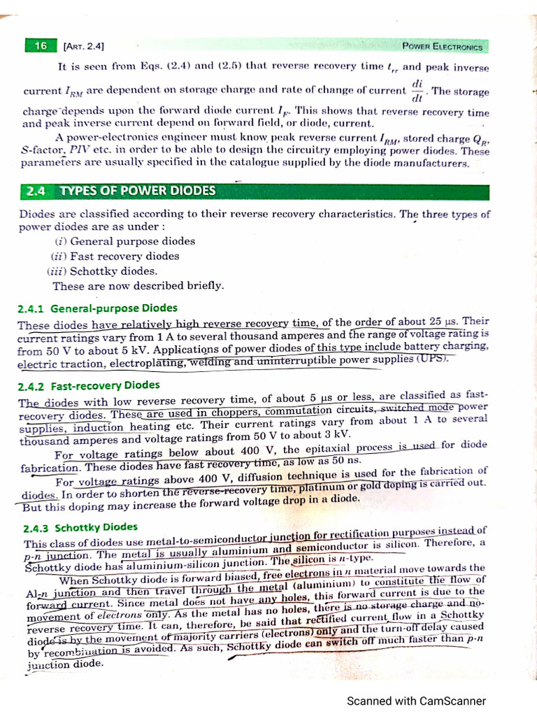 Power Electronics Notes | PDF