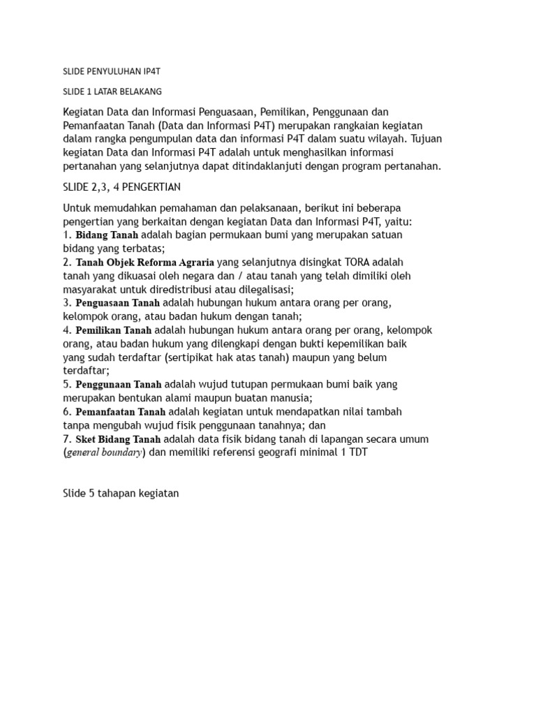 Slide Penyuluhan Ip4T | PDF