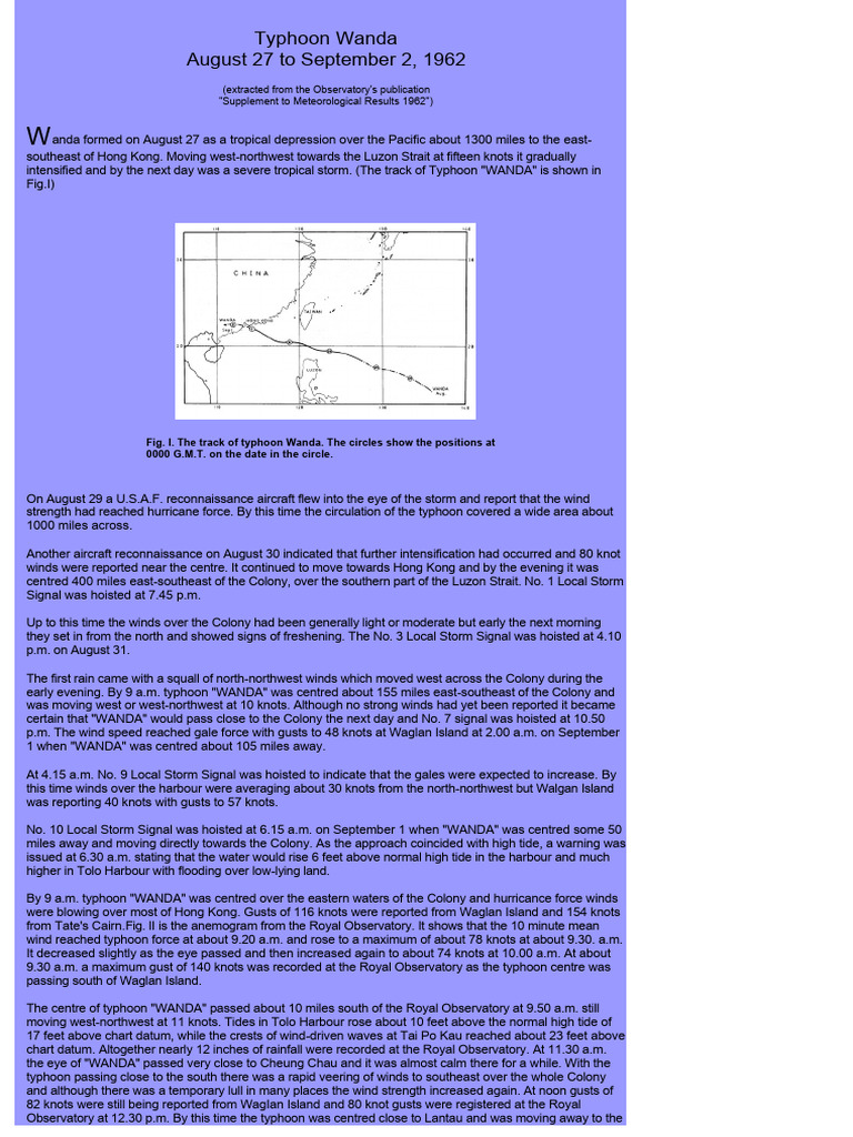 Wanda | PDF | Tropical Cyclones | Tide