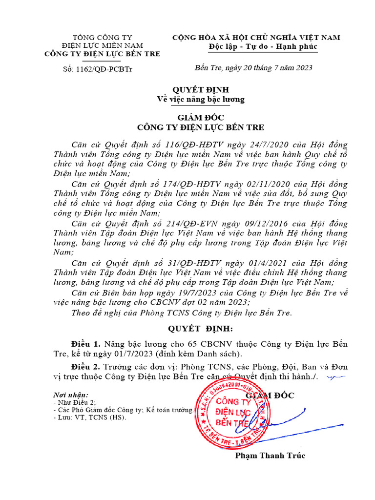 1162 QD PCBTR 1972023 Nang Bac Luong | PDF