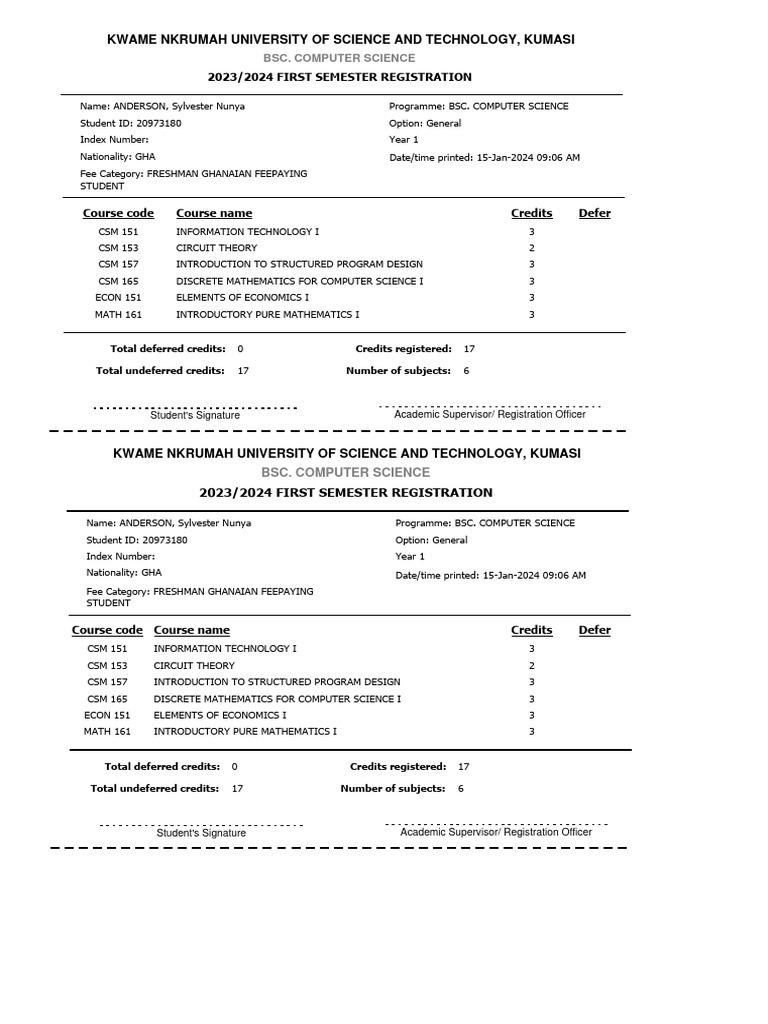 Academic Semester Selection | PDF | Mathematics | Science