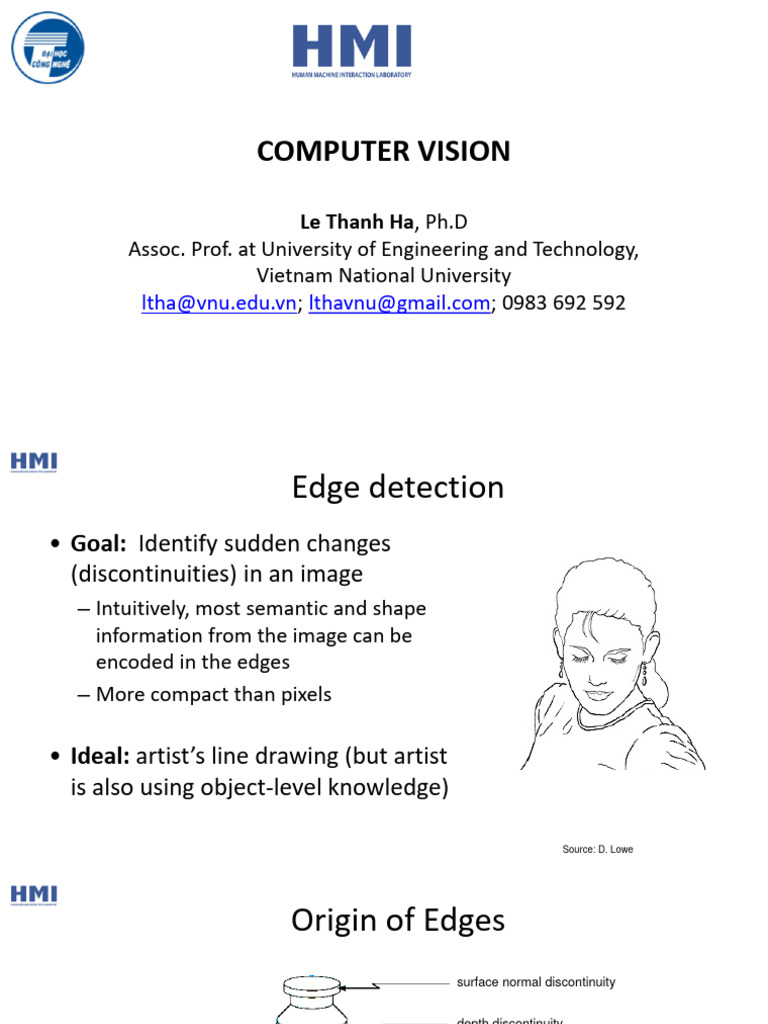 6. Computer vision - Edge detection | PDF