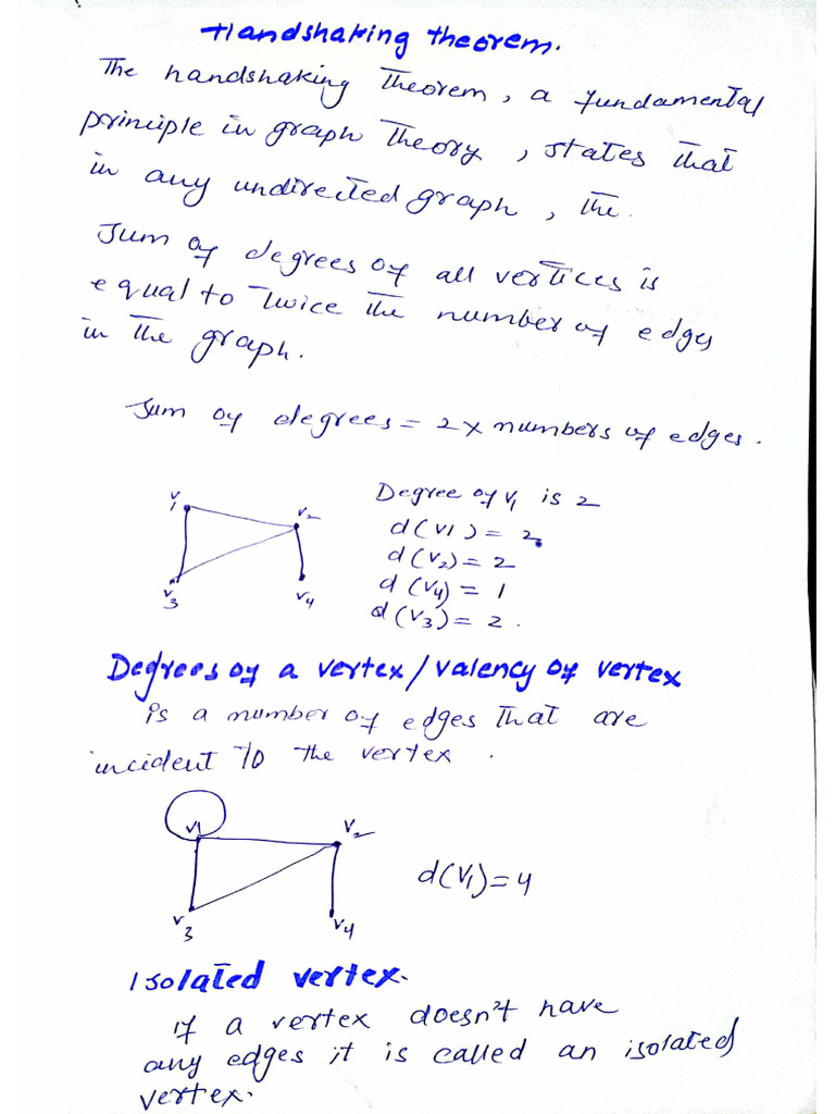 Handshaking Theorem | PDF