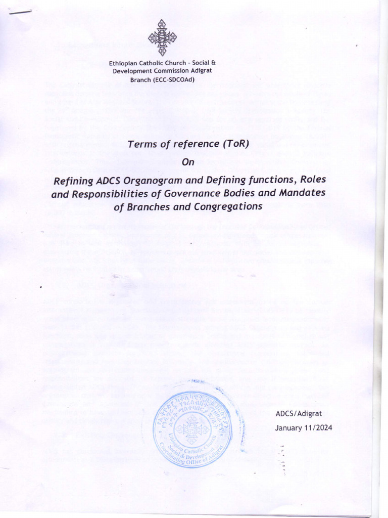 ToR Refine Organogram... Scan | PDF