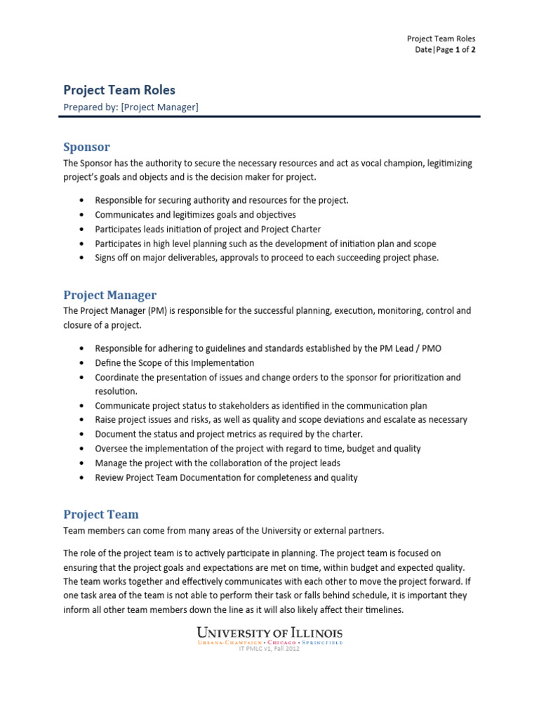 Team Roles | Download Free PDF | Expert | Technical Communication