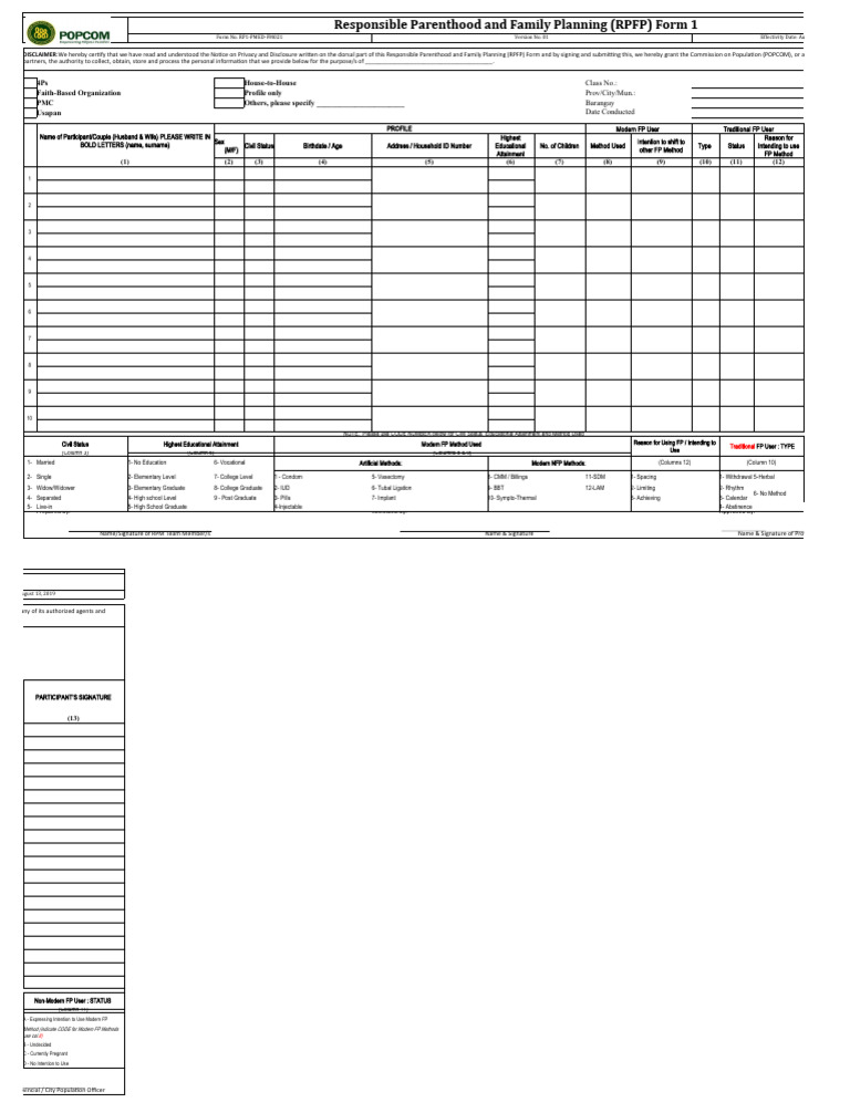 Form 1 Revised | PDF