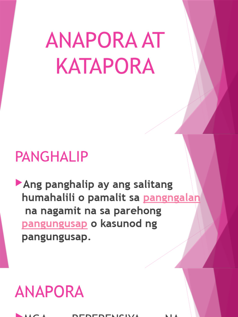 Anapora at Katapora | PDF