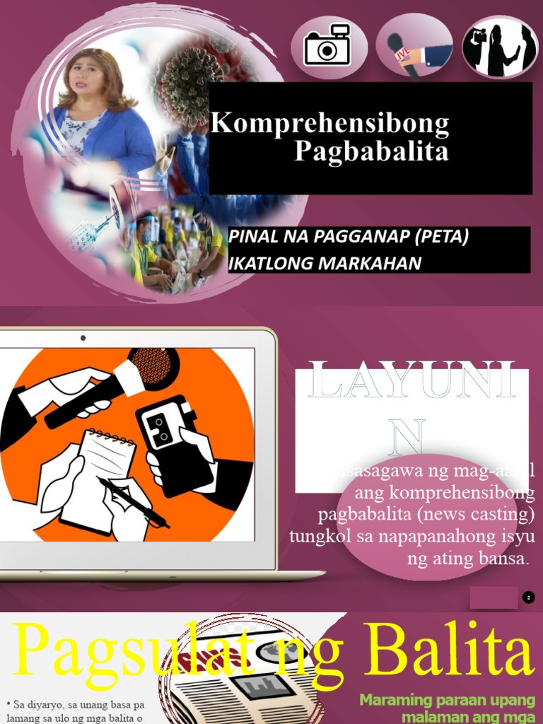 Q3 - PETA - Komprehensibong Pagbabalita | PDF